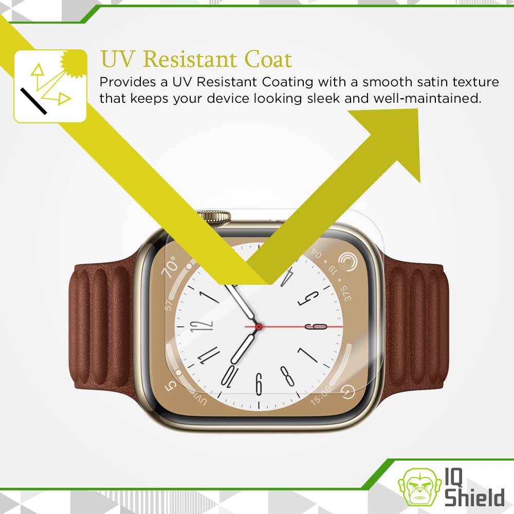 IQShield Matte Screen Protector Compatible with Apple Watch Series 8 (45mm)(6-Pack) Anti-Glare Anti-Bubble TPU Film