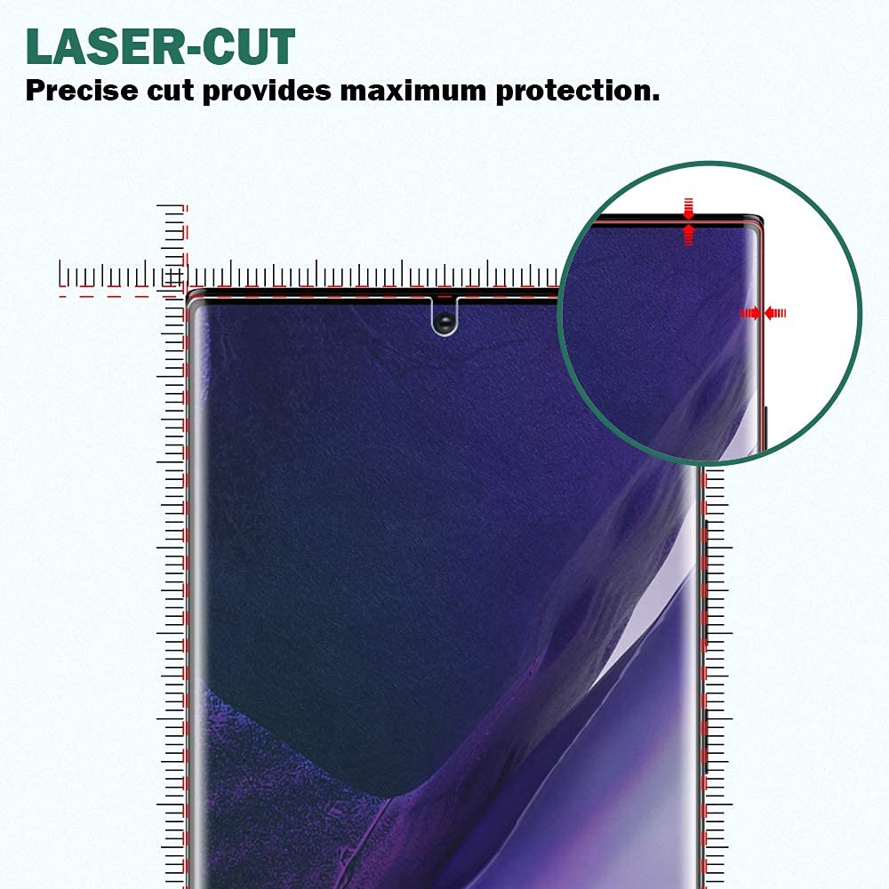 EGV [4 Pack] Compatible for Note 20 Ultra 6.9 inch, 2 Pack Soft TPU Screen Protector and 2 Pack Camera Lens Protector[Case Friendly][Bubble Free][Support Ultrasonic Fingerprint]