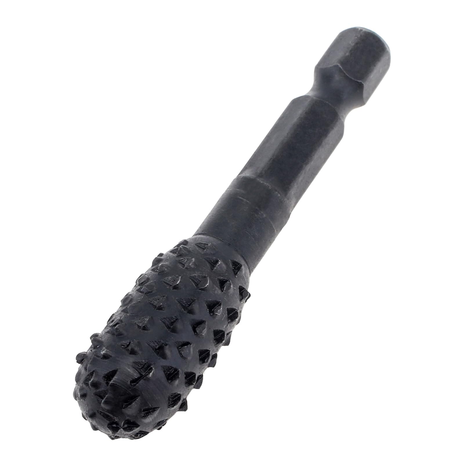 Omninmo 10pcs Rotary Burr Wood Carving Rasp Files Set for Woodworking Carving & Rubber Deburring, Shaping and Grooving, with 1/4" Hex Shank Wood Carving Rasp Files