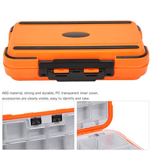 FECAMOS Waterproof Lure Box, Strong Large Capacity Fishing Tool Box for Outdoor