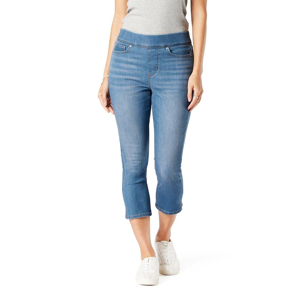 Signature by Levi Strauss & Co. Gold Label Women's Totally Shaping Pull On Capri (Available in Plus Size), (New) Gold Point, 24