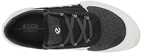 ECCO Women's Biom AEX Knit Slip On Cross Trainer, White/Black, 9-9.5
