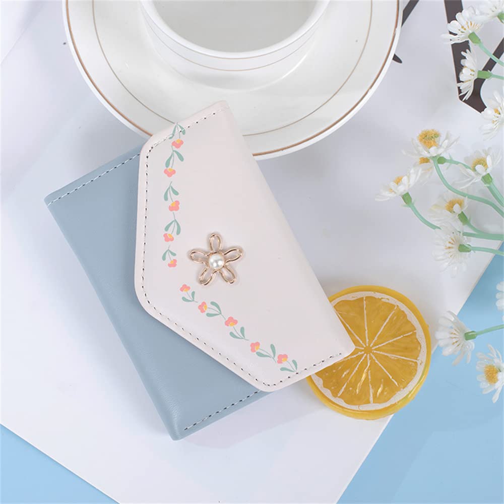 EQUITARE Cute Wallet, Leather Pocket Wallet Ladies Mini Purse with ID Window for Women Girls