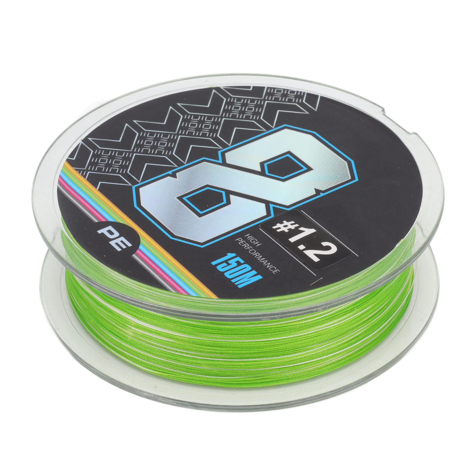 Fishing Wire, 8 PE 150m Fishing Line Fade Resistant for River Fishing (1.2#)
