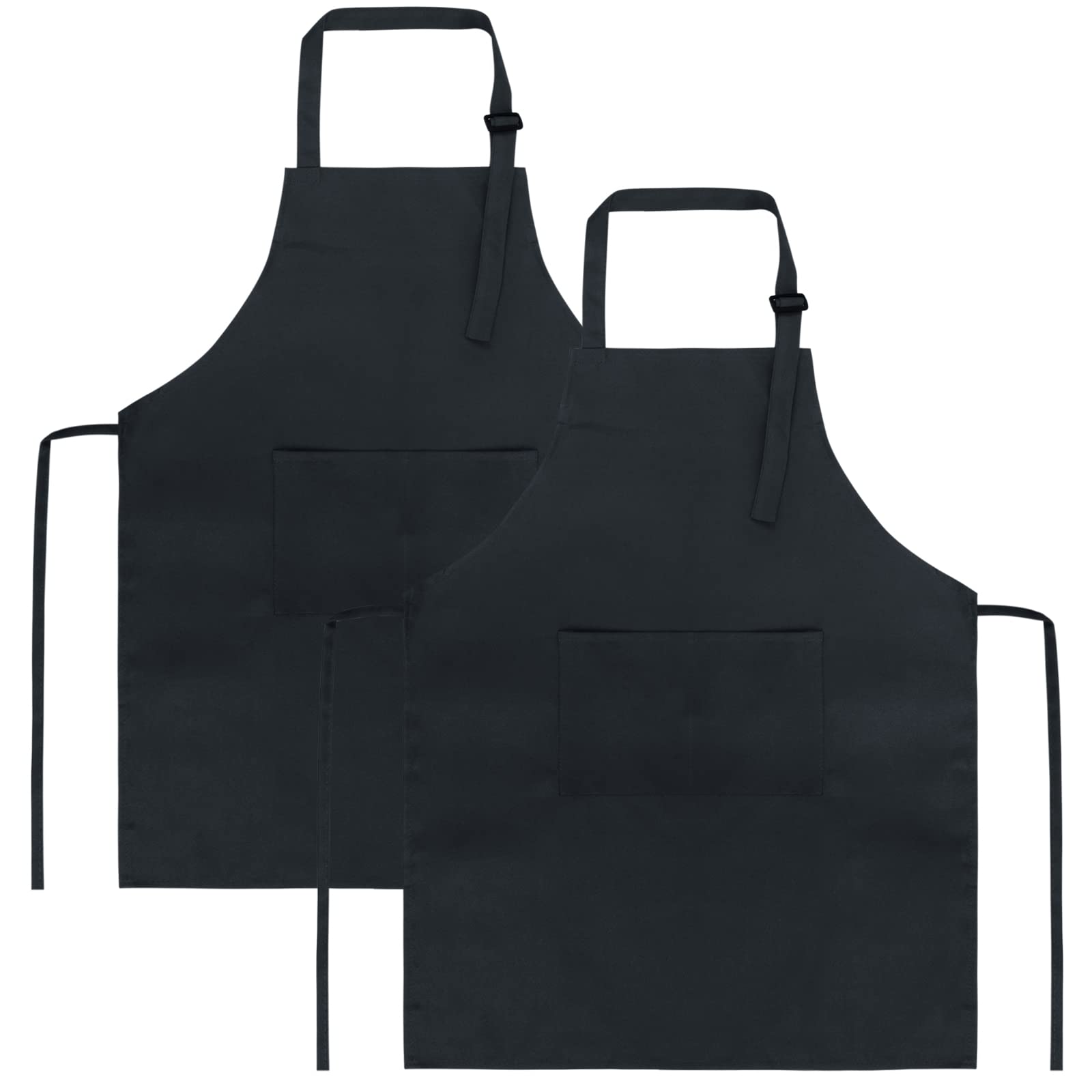 SINLAND Kids Apron with Pocket 2 Pack Adjustable Children Chef Apron for Cooking Baking Painting (M: 6-12 Years)…