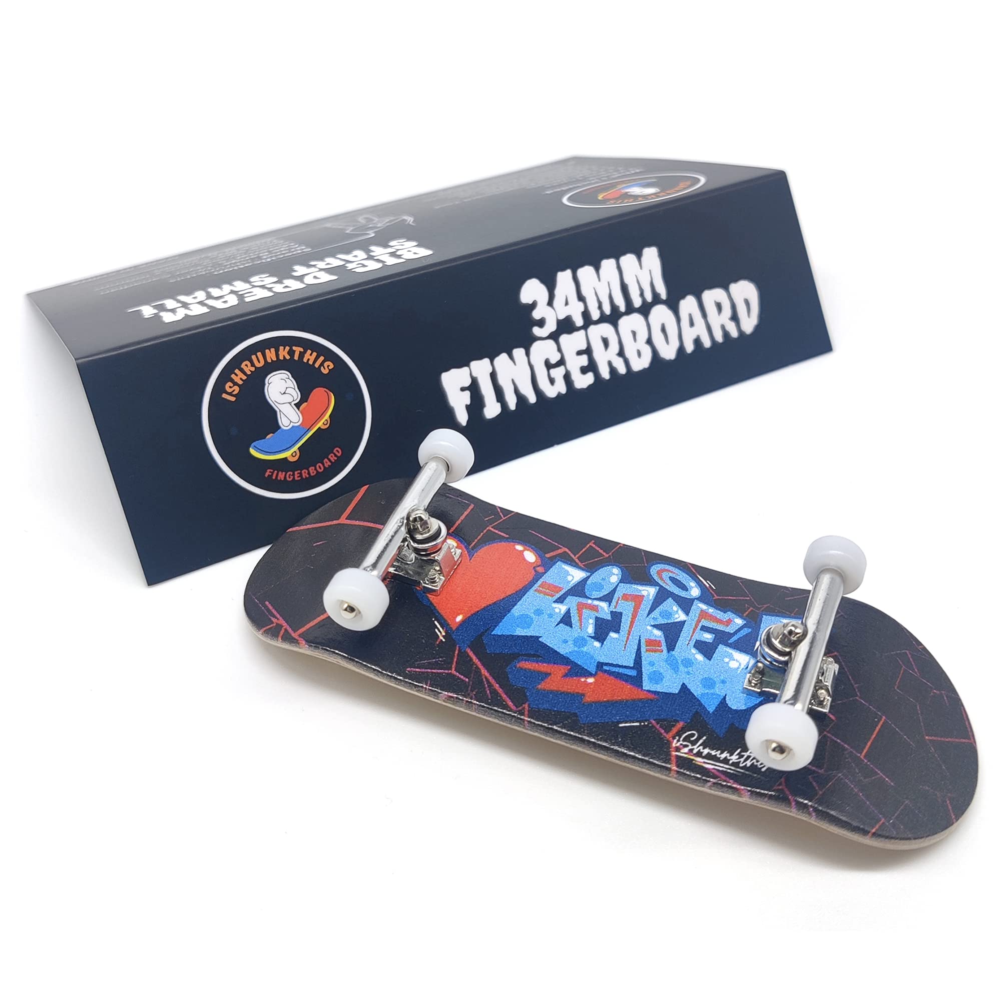 ishrunkthis Wooden Pro Fingerboard Complete 34mm - Graffiti Like