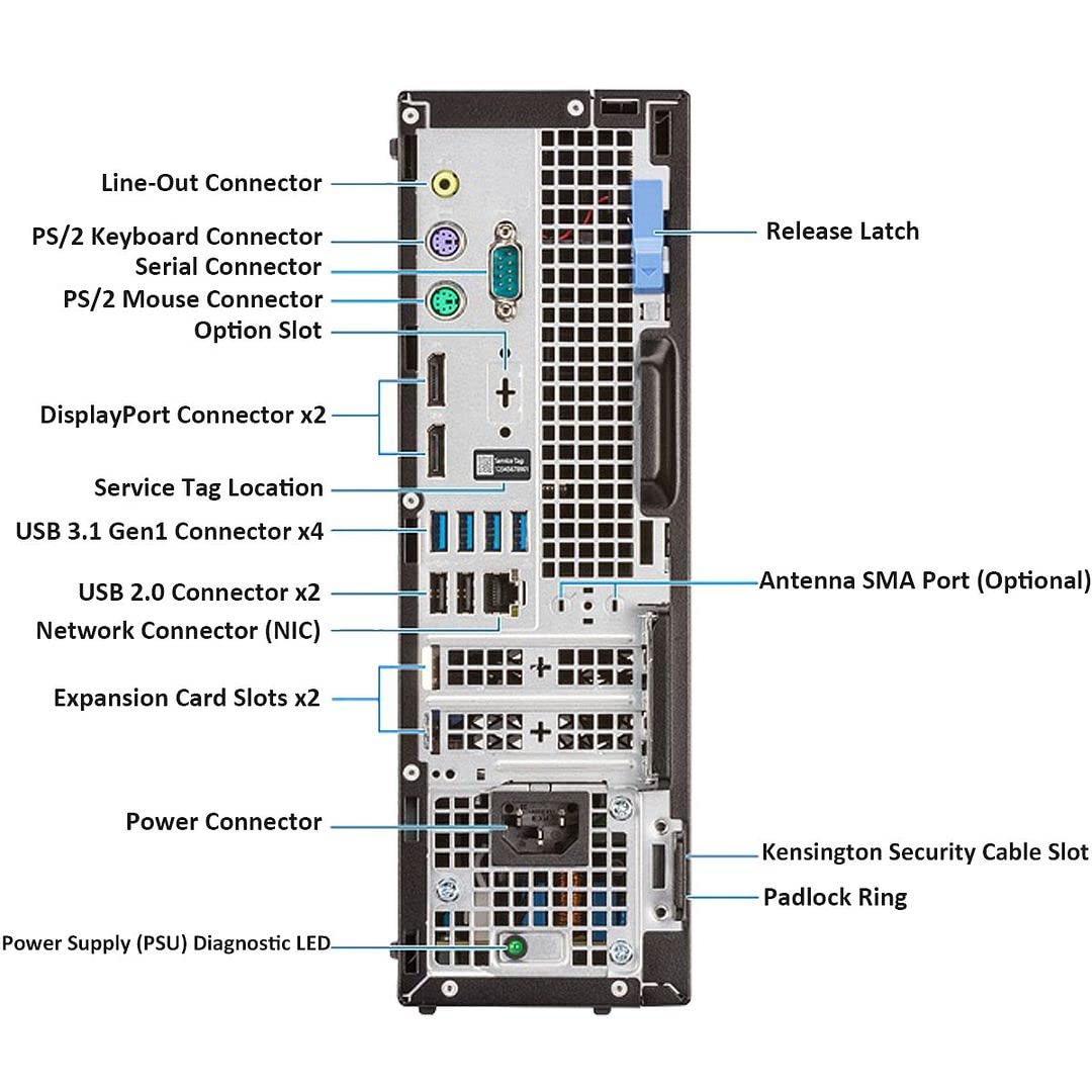 Dell Optiplex 7060 SFF Desktop Computer i7-8700 3.20GHz 32GB DDR4 Ram New 1TB NVMe M.2 SSD Built-in WiFi & Bluetooth HDMI Wireless Keyboard & Mouse Dual Monitor Support Windows 10 Pro (Renewed)