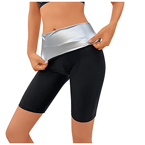 SNKSDGM Wome's Sauna Sweat Pants Shapewear Shorts Leggings Workout Weight Loss Lower Body Shaper Exercise Fitness Sweatsuit
