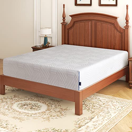 LIFERECORD King Mattress, 12-Inch Memory Foam Mattress in a Box Medium Firm - Green Tea & Cool Gel Infused, Trundle & Bunk Bed Mattress with Bamboo Cover, Made in USA