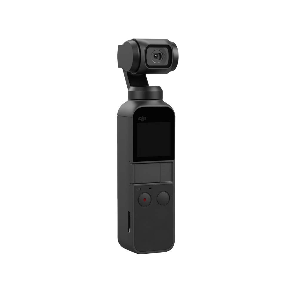 DJI Osmo Pocket Handheld 3 Axis Gimbal Stabilizer with Integrated Camera, Starter Bundle with Tripod, PolarPro Mount, Cradle, 64GB microSD Card, Case, Cloth