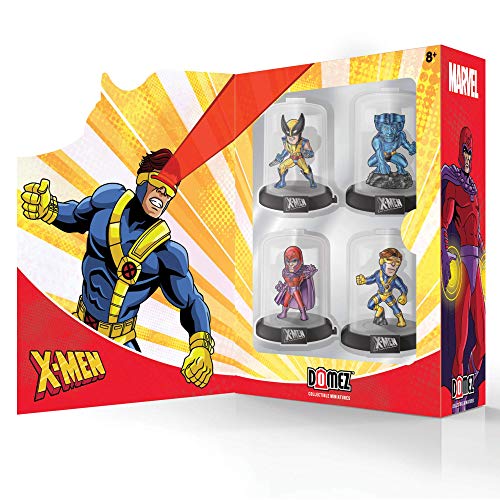 Domez Marvel’s X-Men Classic Series 1 Collector’s Box Set - Features Wolverine, Cyclops, Beast, Master of Magnetism - Authentic & Highly Detailed Collectible Characters - Connect, Collect, Display