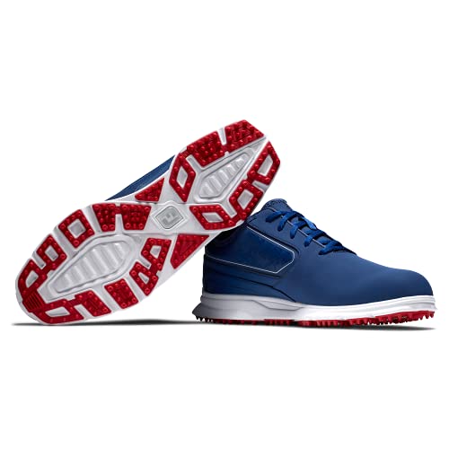 FootJoy mens Superlites Xp Golf Shoe, Navy/Red, 10 Wide US