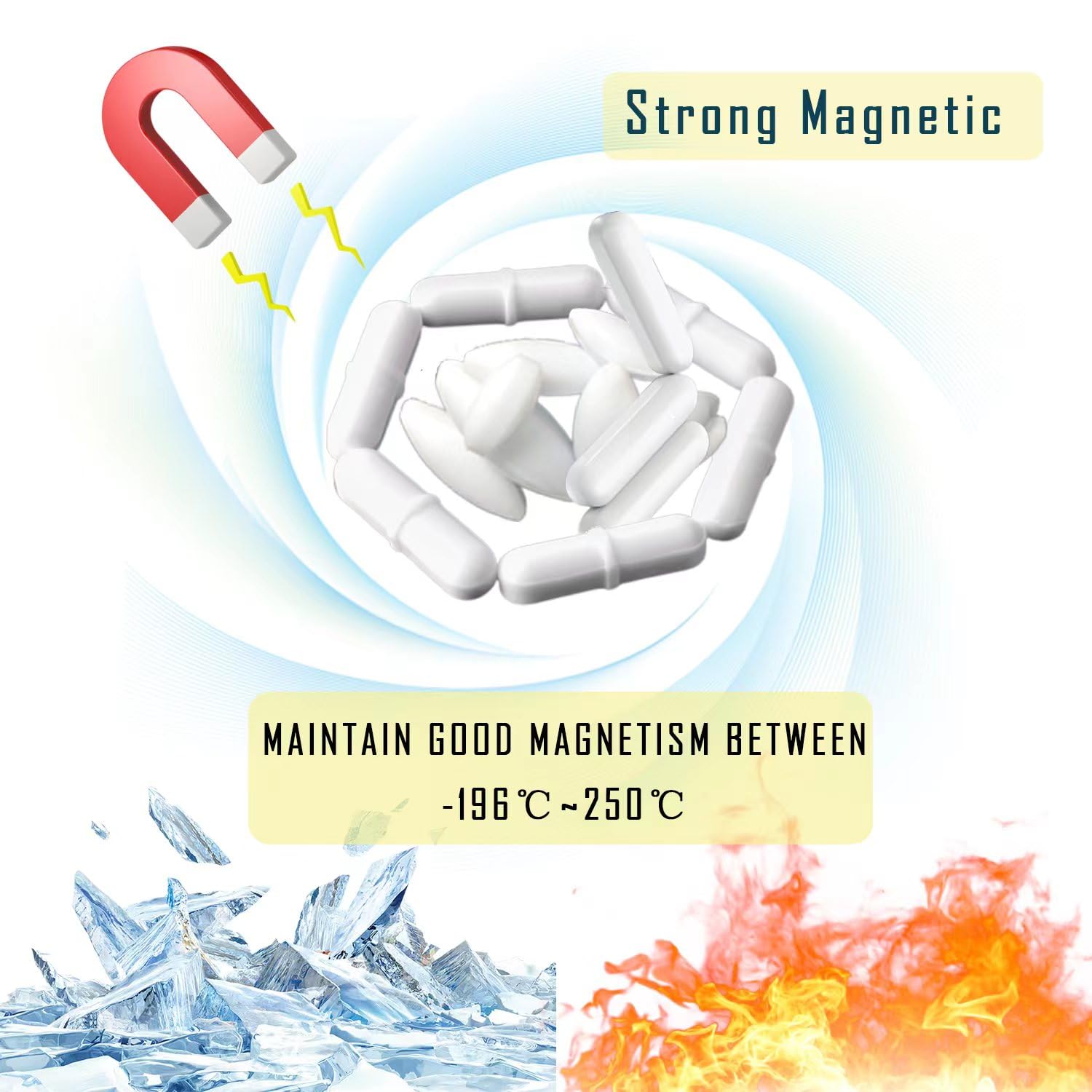 OTYFGHD Magnetic Stirrer,Stir Bar,PTFE Magnetic Mixer,Laboratory Bar Stir,Plate Bar Stir,Plate Magnet Stick,Suit for Self Stirring Mug(0.3 * 1.18 inches, Cylinder Shape, 2pcs)