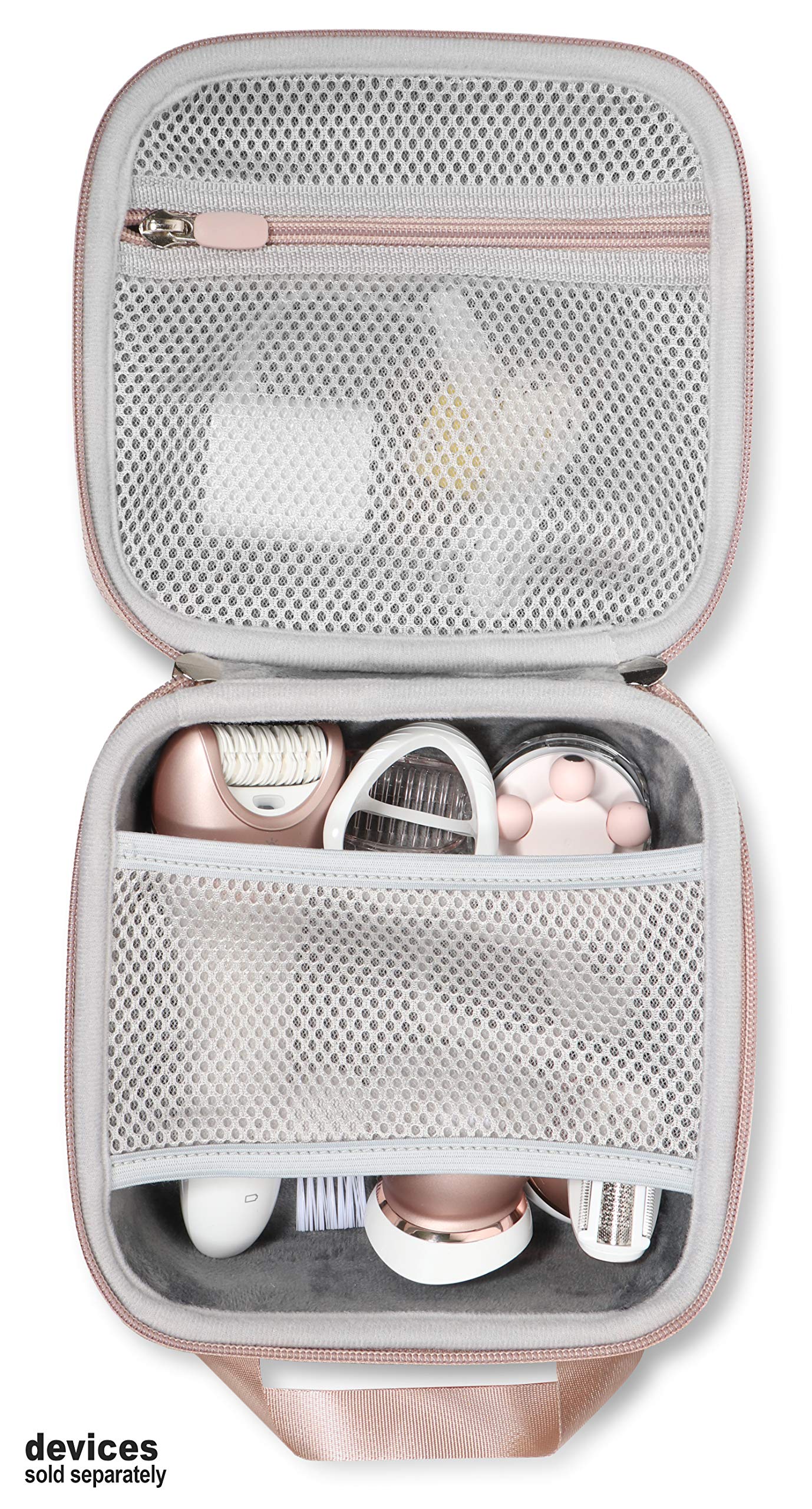 GETGEAR Women's Epilator Case for Philips Satinelle Advanced Wet & dry Epilator, Prestige Bre650, DEESS Permanent hair removal, Flawless legs Women hair removal, Braun Sil-epil9 9-579