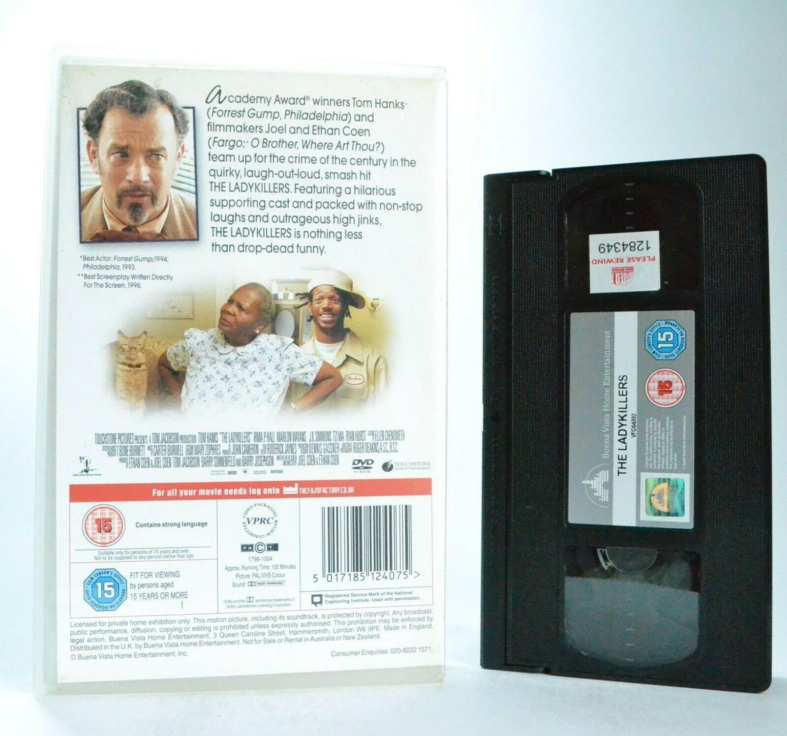 The Ladykillers (2004): An Coen Brothers Film - Black Comedy - Tom Hanks - VHS