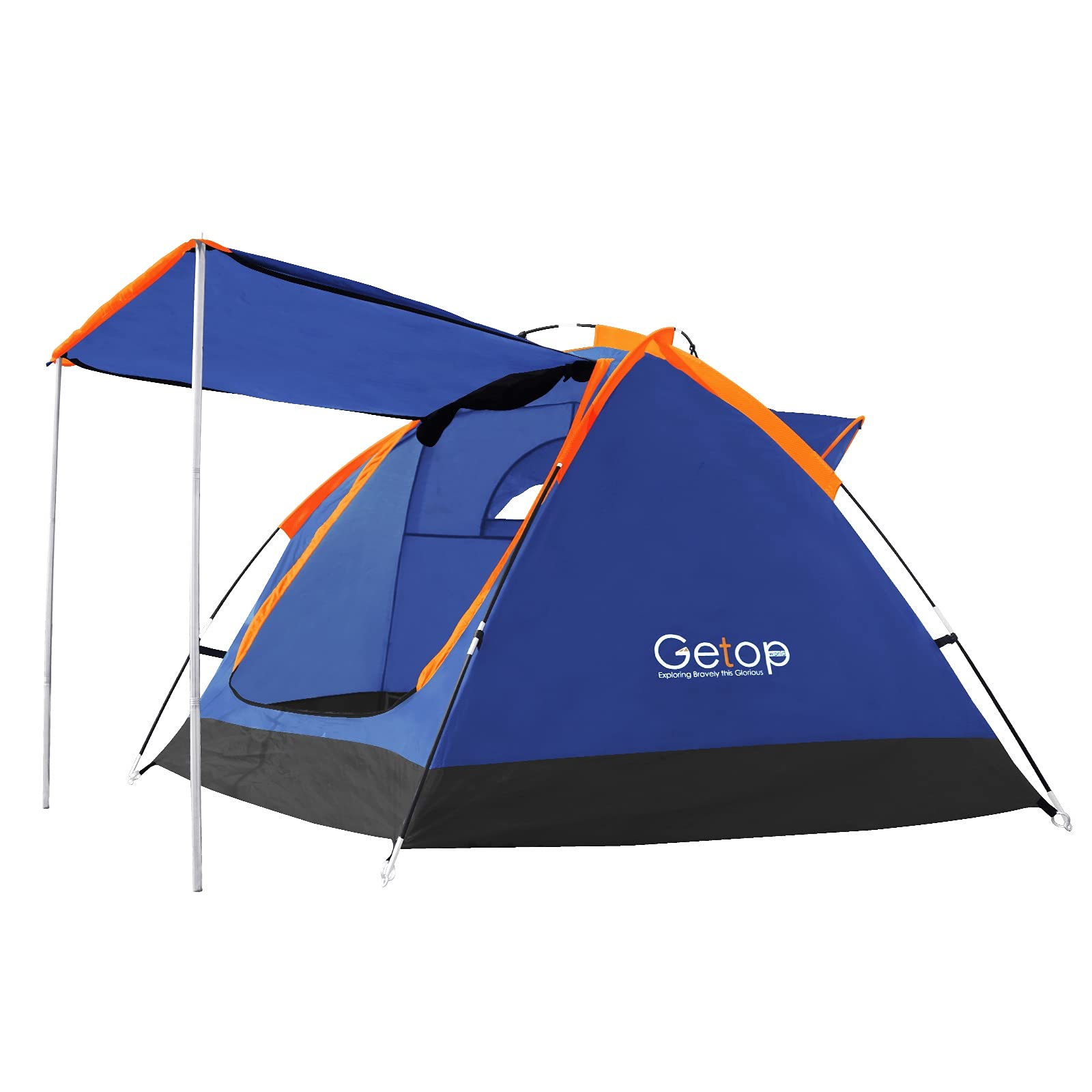 Getop 2 Person Family Camping Dome Tent Backpacking Waterproof Durable Outdoor Skylight for Beach Hunting Hiking Travel