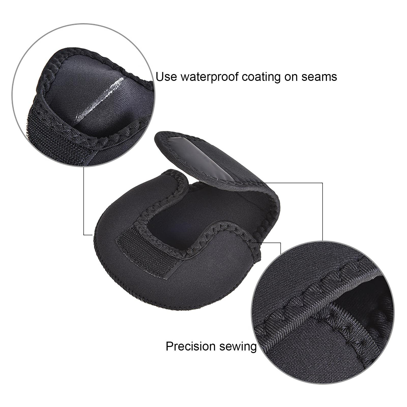 GNMGIZ Fishing Reel Cover Simple Neoprene Durable Casting Reel Cover Protective Storage Bag Classic Spinning Reel Pouch Tool