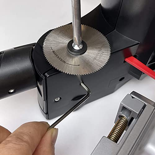 JOUNJIP Mini Miter Cut-Off Chop Saw for Hobby Miniature Model Making, Arrow Shafts, Zinc Stained Glass Came, 223/5.56 Brass - Cuts Max. 1/2"High x 1/2"Wide or 1/4"H x 3/4"W