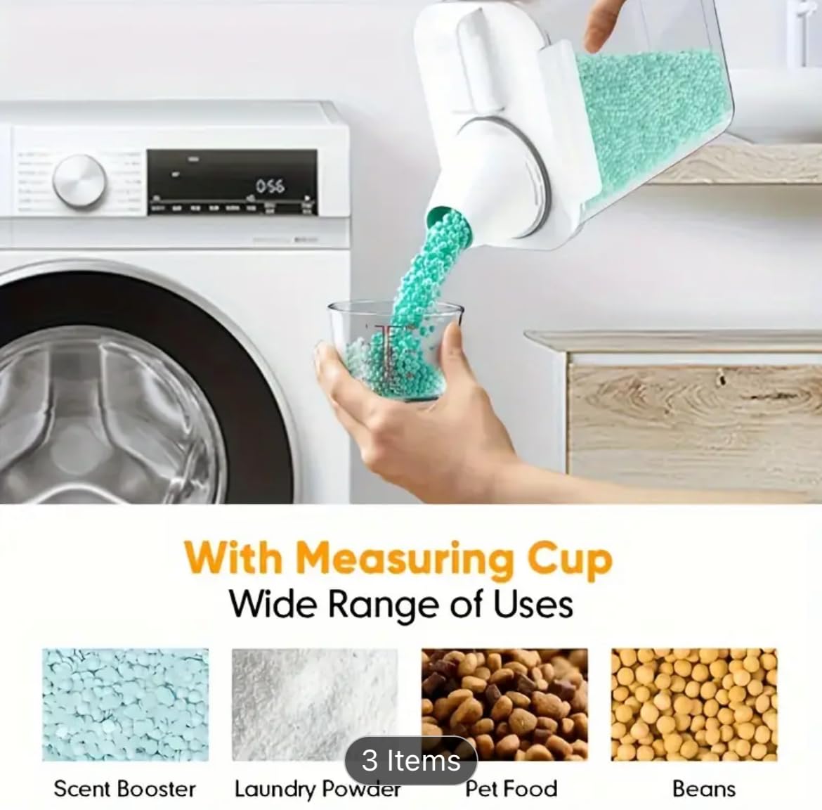 Laundry Detergent Dispenser- Detergent Dispenser for Laundry Room - Liquid Laundry Detergent Dispenser - Laundry Soap Dispenser for Liquid Detergent - Laundry Containers for Organizing