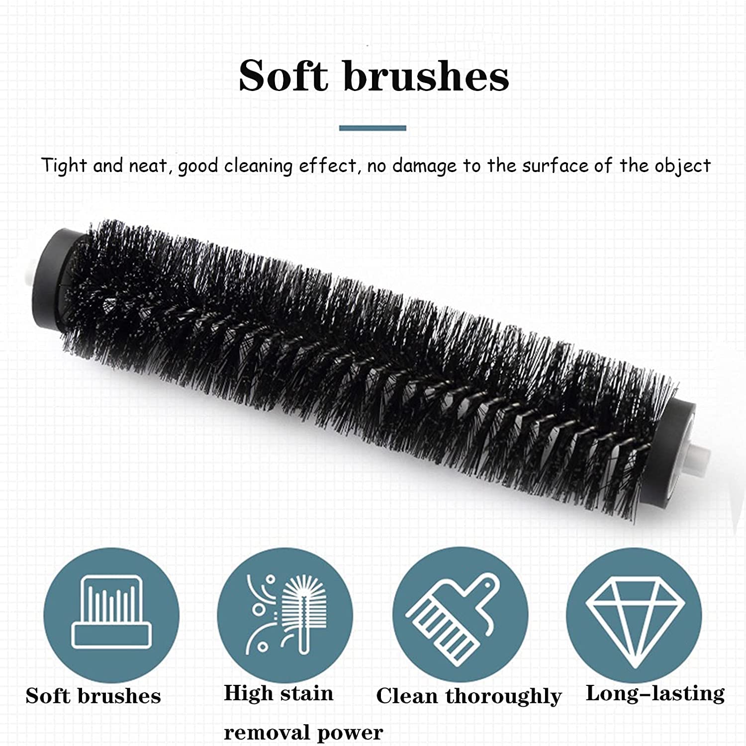 Onecheer Multi-Functional Table Crumb Sweeper, Handy Rolling Bed Sweeping Brush, Floor Dust Remover, Cleaning Brush for Removing Lint Dust in Clothes, Furniture