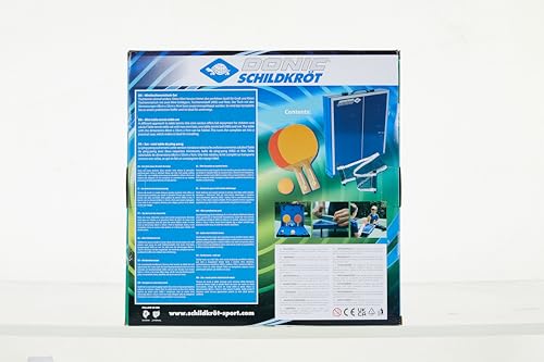 Donic-Schildkröt Mini Ping Pong Table, with 2 Bats and 1 Ball, Folding in a Briefcase, 838576