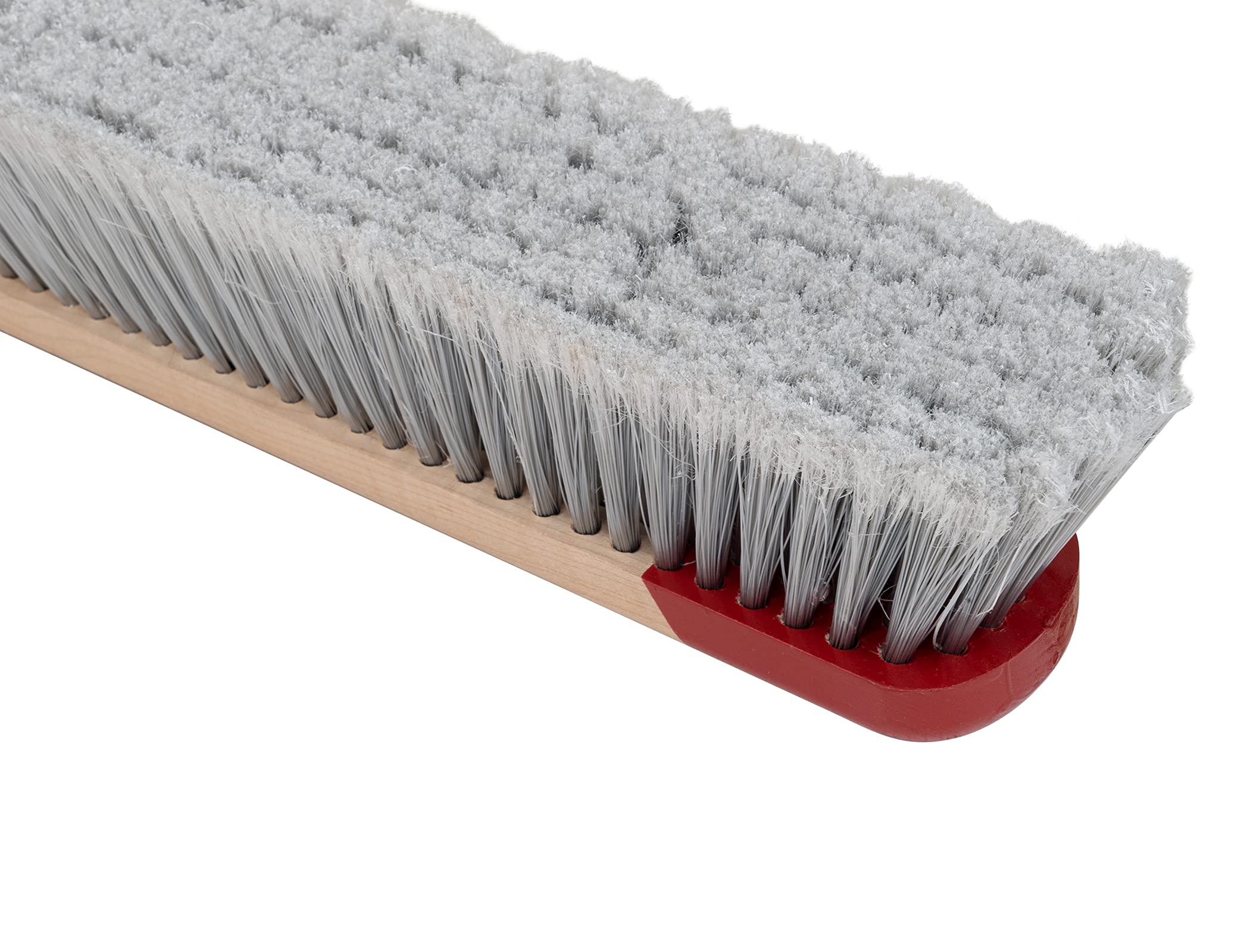 Harper 20201014 24 in. Premium Indoor Smooth-Surface Push Broom with Flagged Bristles, Gray