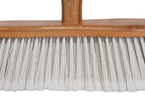 Harper Live.Love.Clean. Smooth Surface Bamboo Household Broom for Indoor Sweeping of Pet Hair, Dirt, Dust on Hardwood Floors, Tile, and Laminate