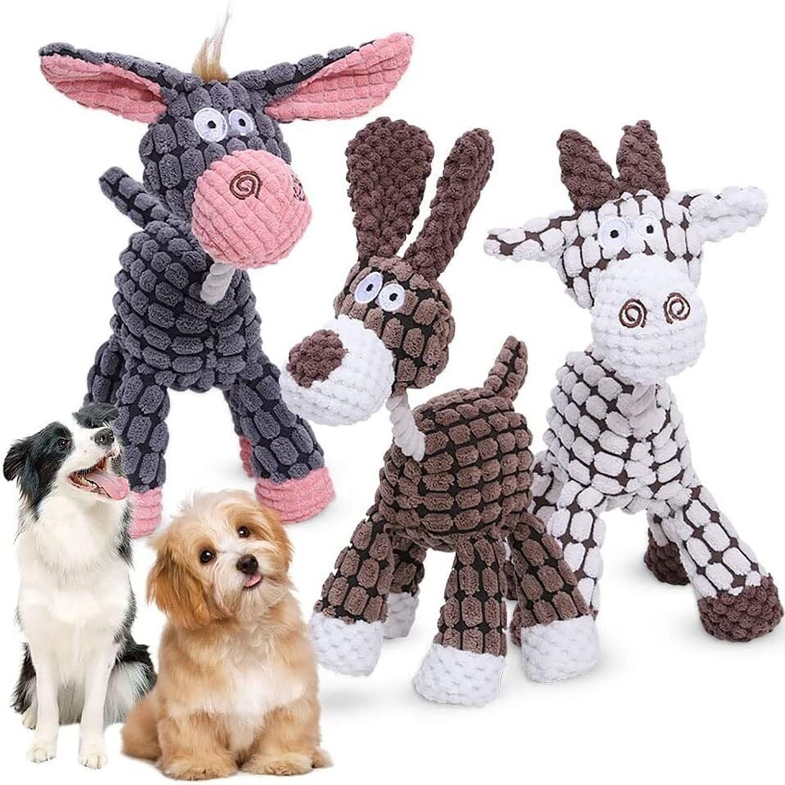NENYLEI Briteza - Briteza Dog Toys, Briteza Immortal Squeaker Plush Toy for Aggressive Chewers, Dog Toys for Aggressive Chewers, Dog Rope Toy, Non Destructible Dog Toys (Mix*3)