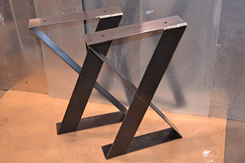 Metal Table Legs, HD Zig Zag Style - Any Size and Color