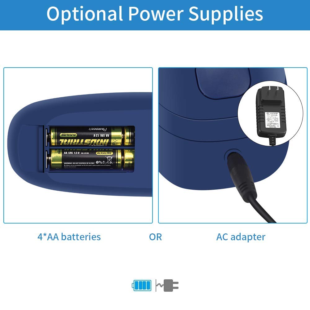 Electric Stapler, Automatic Stapler, Electric Stapler Desktop, AC or Battery Powered Heavy Duty Stapler for Desk, with Reload Reminder & Release Button, 25 Sheets Capacity, Blue