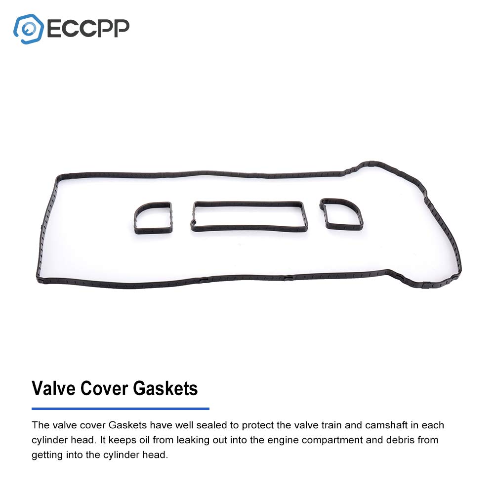 ECCPP Engine Valve Cover Gasket 4S4Z6582C for 2005-2008 for Ford Escape for Ford Focus Transit Connect for Mercury Mariner 4S4Z6582CA Valve Cover Gasket Kit