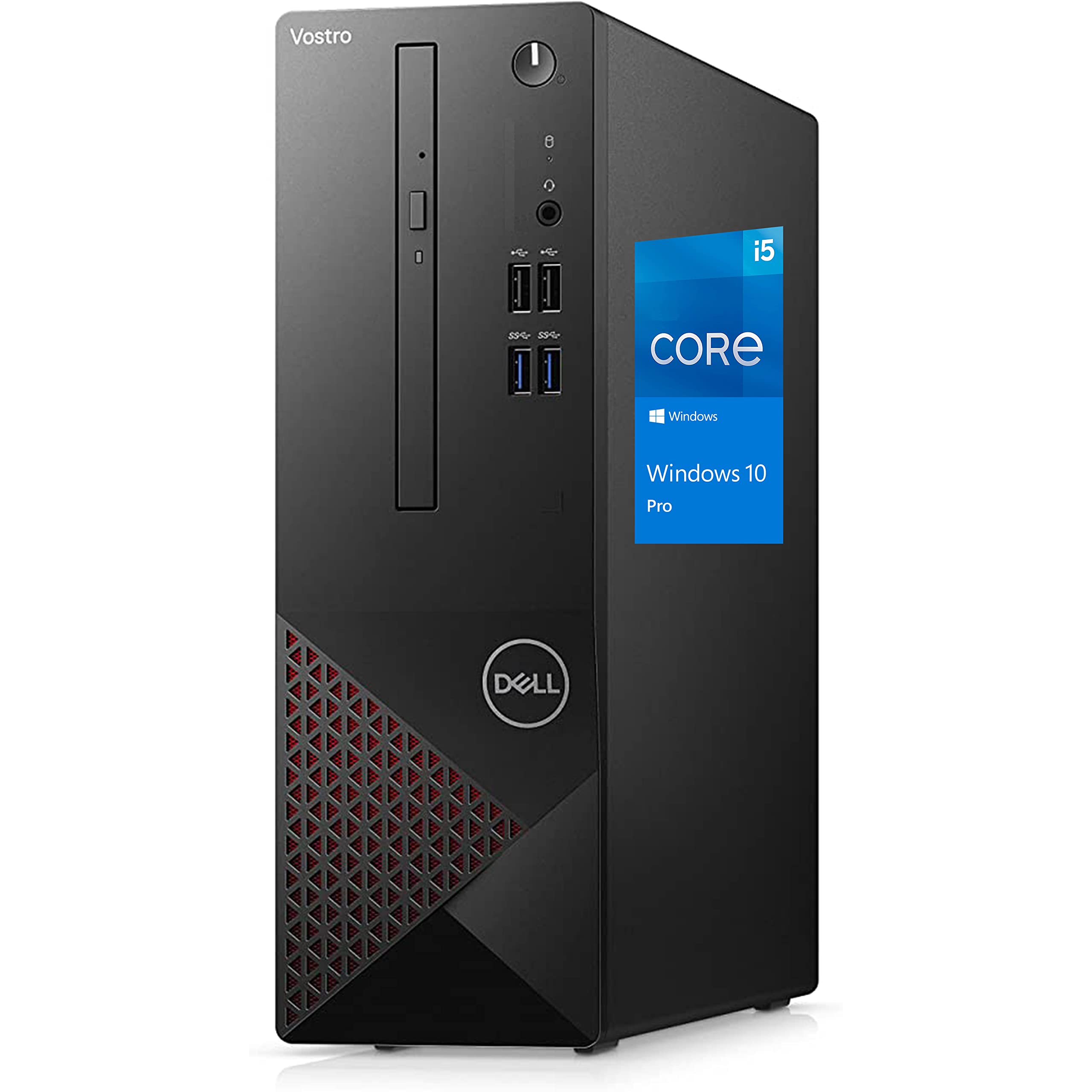 Dell Vostro 3681 Small Form Factor Desktop - Intel i5-10500 Upto 4.5GHz, 16GB RAM, 256GB NVMe SSD, Intel UHD Graphics 630 4K Support, DVD, HDMI, VGA, Wi-Fi, Bluetooth - Windows 10 Pro