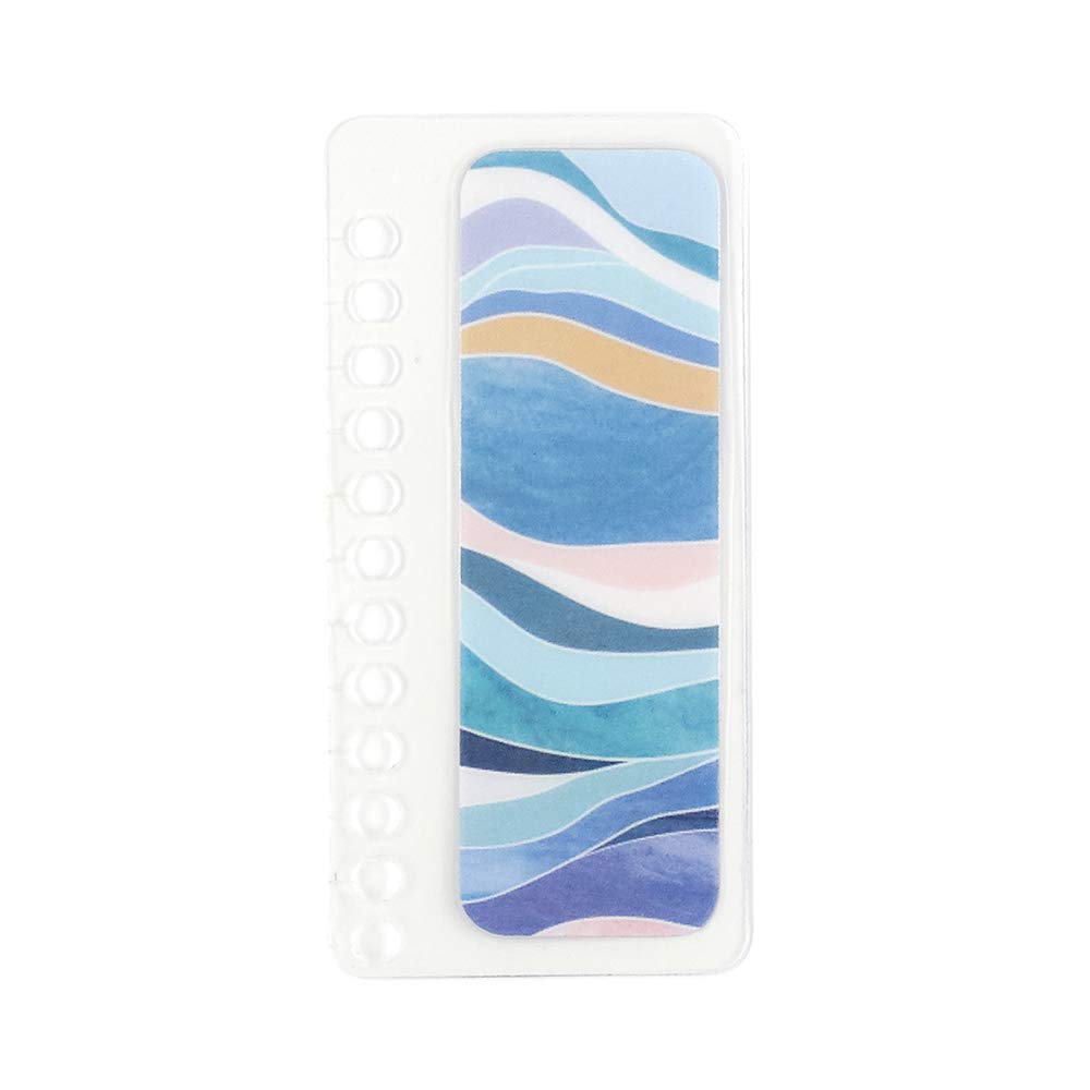 Erin Condren Snap-in Bookmarks - 1.625" x 3.375" - 3 Pack - Colorful Layers Design - Mini Bookmarks Keep Your Place, Mark Sections - Fits Erin Condren Spiral Books