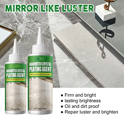 Nano Crystal Coating Agent for Tile &Furniture,Marble Nano Crystal-Plating Agent, Stone Crystal Plating Agent, Nano Crystal Plating Agent for Kitchen(50ml/3pcs)
