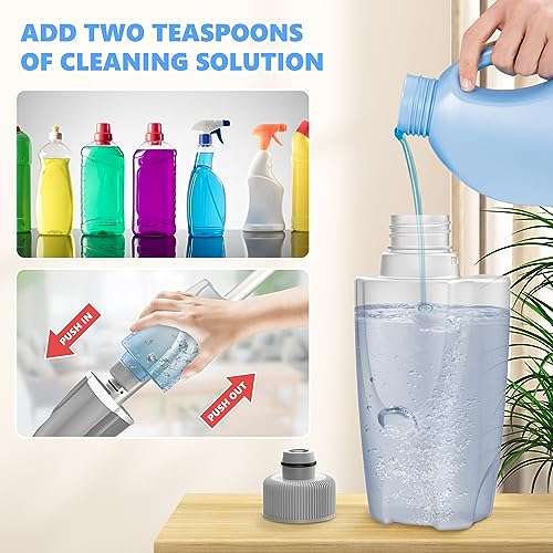 Spray Mops for Floor Cleaning Microfiber Floor Mop for Hardwood Floors Wet Dust Mop Flat Mop Floor Cleaner Mop with 4 Washable Pads 440 Ml RefillableĀ Bottle for Wood Floor Tile Laminate Vinyl Kitchen
