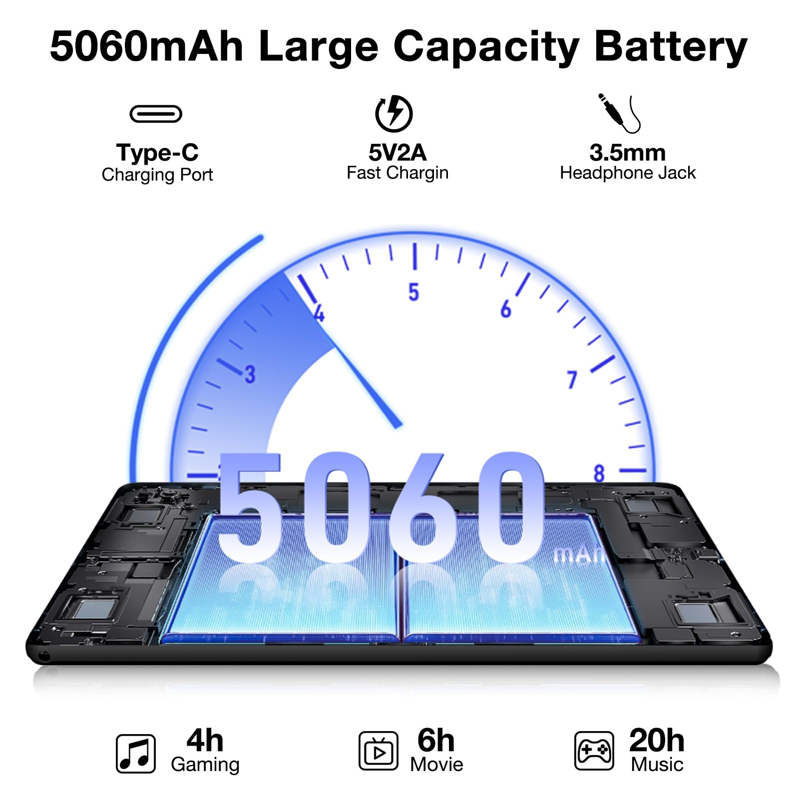 DOOGEE T20S 10 Inch Tablet Android Gray,2023 Newest, Vivid 2K Display, 15GB RAM 128GB ROM 1 TB Expandable, 7500mAh, 5+13MP Camera, Octa-Core Processor, Hi-Res Dual Speakers, TÜV Low Bluelight