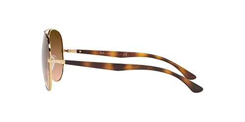 Ray-Ban RB3675 Aviator Sunglasses, Gold/Pink Gradient Brown, 58 mm