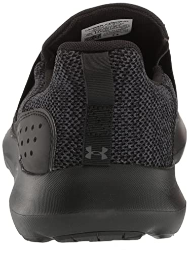 Under Armour Men's Surge 3 Slip On Running Shoe, (002) Black/Black/Black, 12
