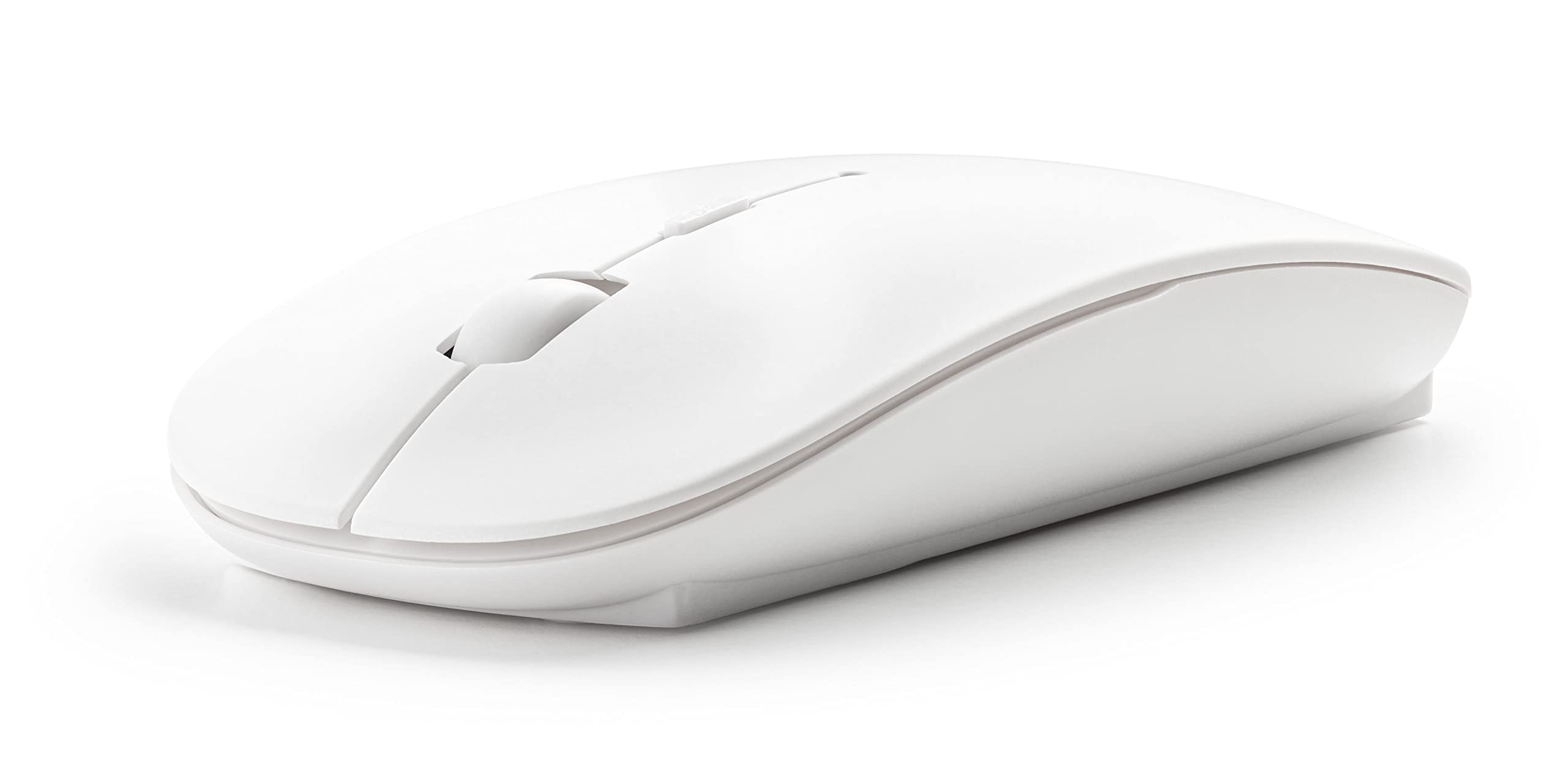 Mason West Slim Wireless Keyboard and Mouse Combo - White - for Desktop/Laptop/Windows/Mac, Simple Plug-and-Play USB Nano Receiver