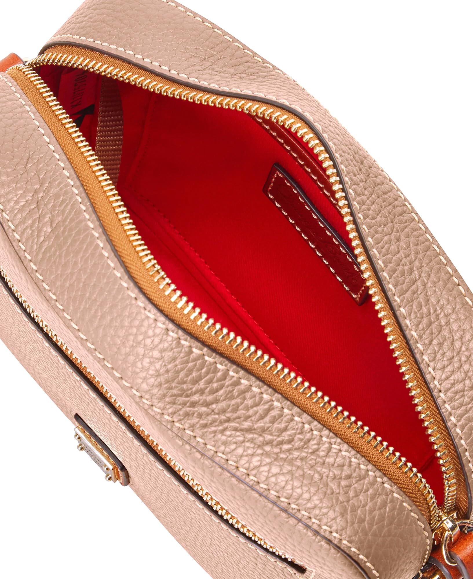 Dooney & Bourke Handbag, Pebble Grain Camera Zip Crossbody - Blush