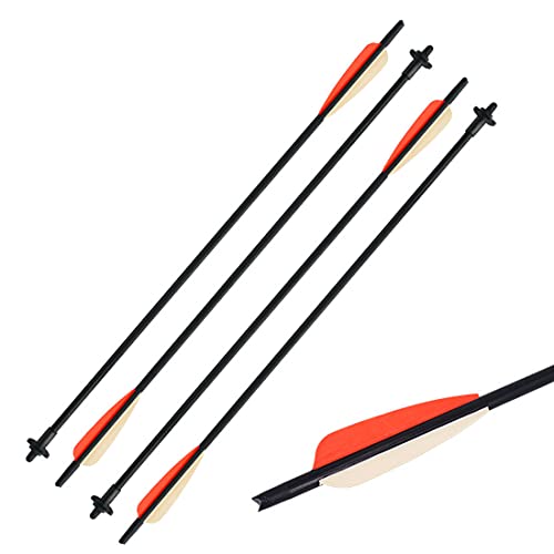FDHW 24" Archery Crossbow Release Bolts Crossbow Decocking System Arrows with 4" Rubber Vanes Crossbow Accessories 2 Pack