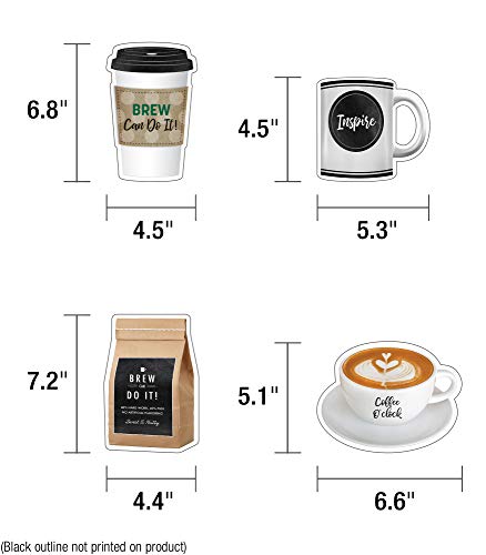 Schoolgirl Style - Industrial Café | Morning Motivators Mini Bulletin Board, Classroom Décor, 22 Pieces