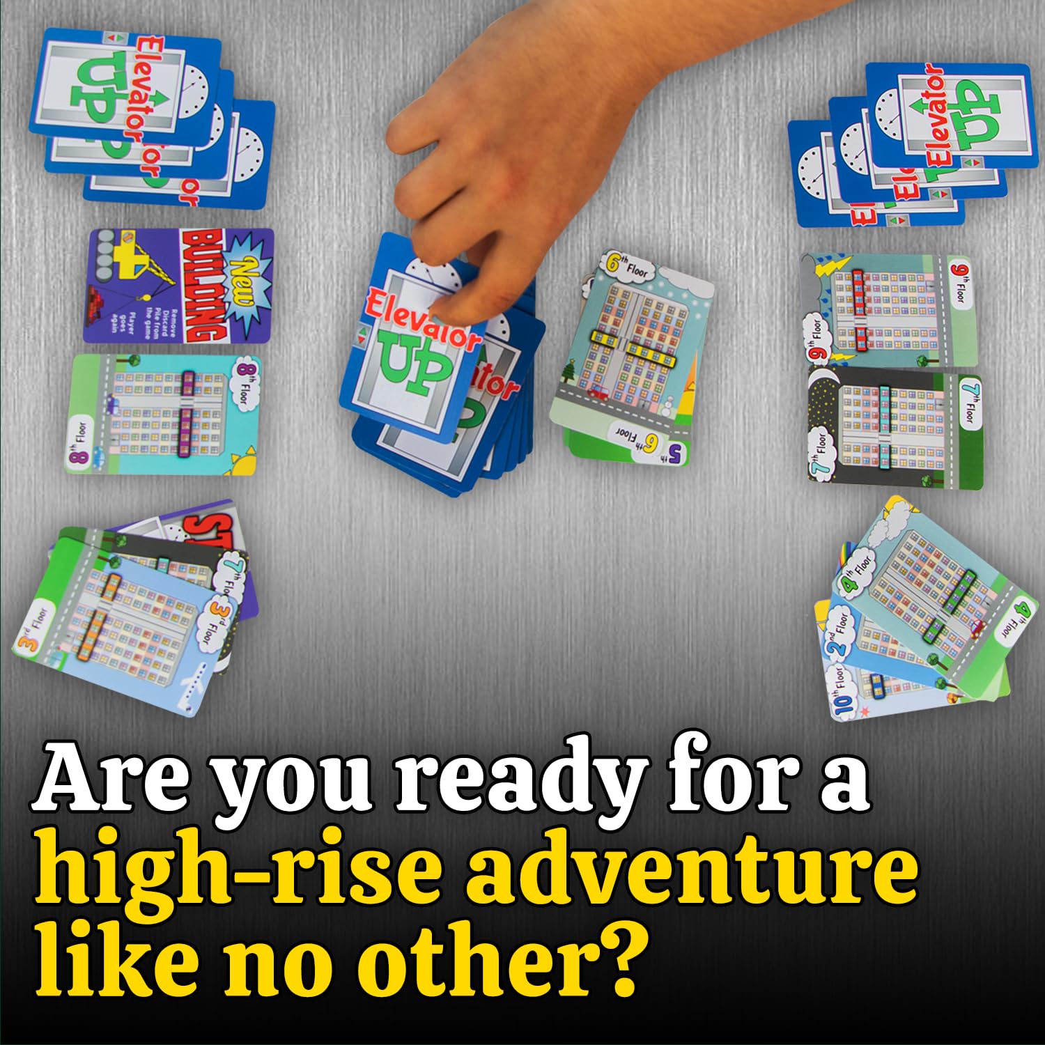 ElevatorUp™ - The Ultimate Lift for Family Fun! Smiles, Laughter, and Memories packed into a Card Game for 2-5 players, ages 7+