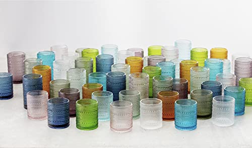 Fortessa Jupiter Vintage Glassware Collection, Double Old Fashioned Cocktail Glass 4 Pack, Clear, DOF 4 Pack (10 Ounce)