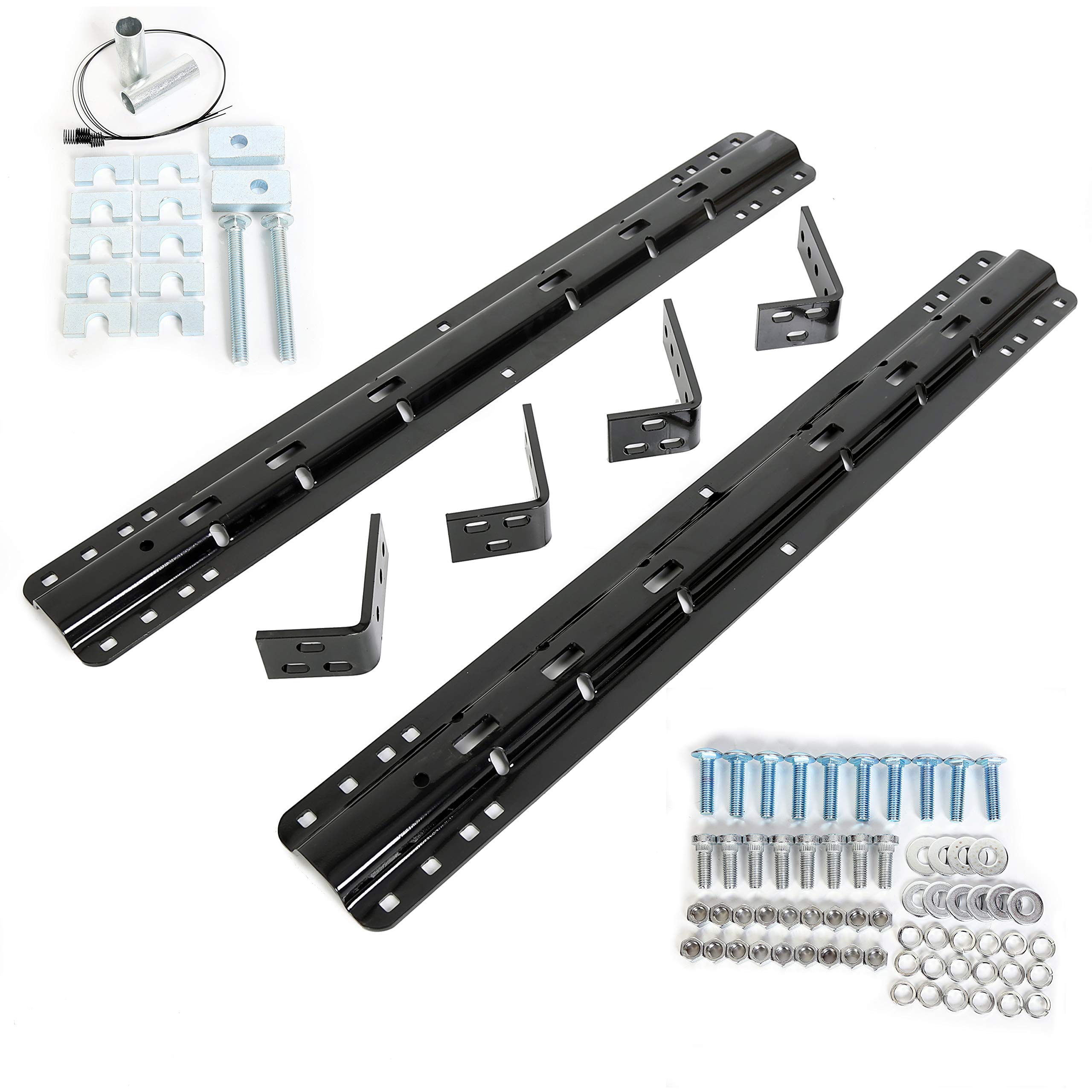 ECOTRIC Gooseneck Ball Plate Fit for 5th Wheel Rails Gooseneck Adapter Trailer Hitch 2 Packages