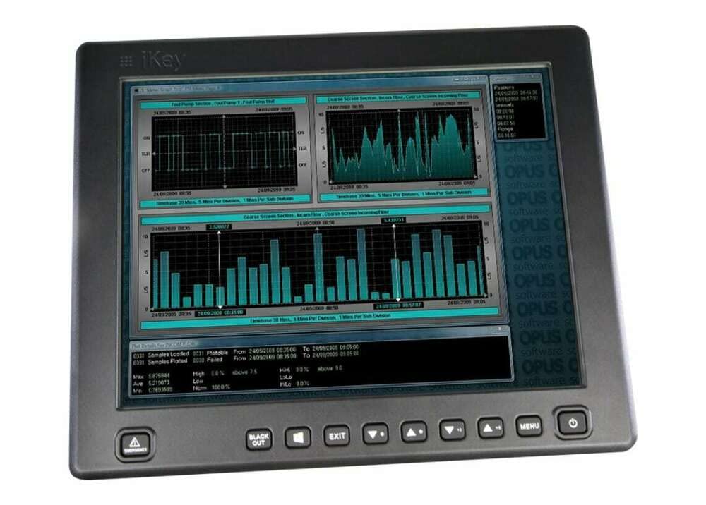 New IK-KV-12.1 Vision Vehicle 12" Flat Touch Screen Display CPU Monitor