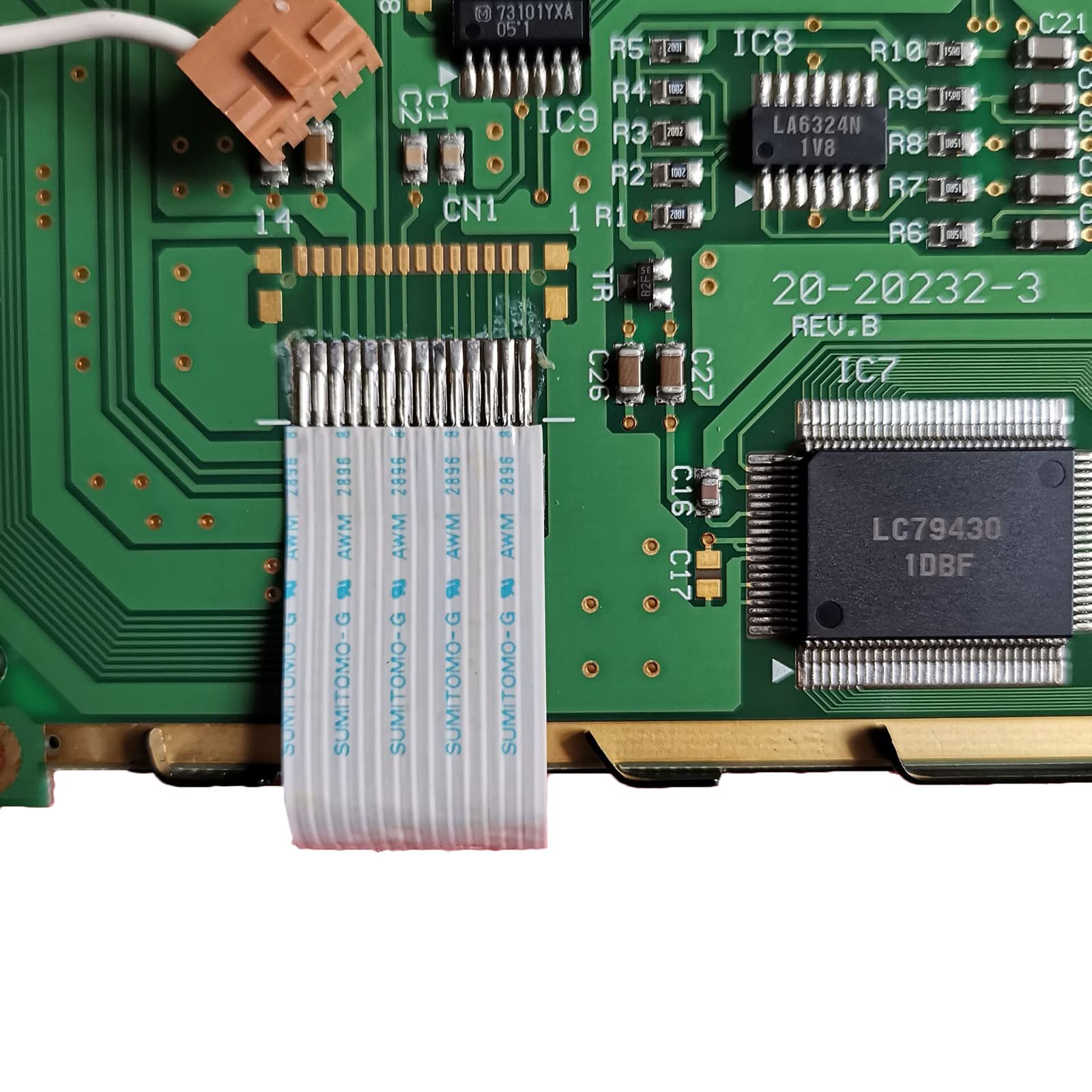 JayTong LCD Display for EVG-32240A-SMCW 5.7 Inch 320×240 LCD Screen Module Replacement with Tools