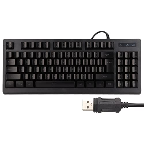 Heayzoki Mechanical Gaming Keyboard, Wired RGB Backlight Keyboard 89 Keys Waterproof USB Gaming Keyboard for Windows Gaming Pc, Gamer Gifts