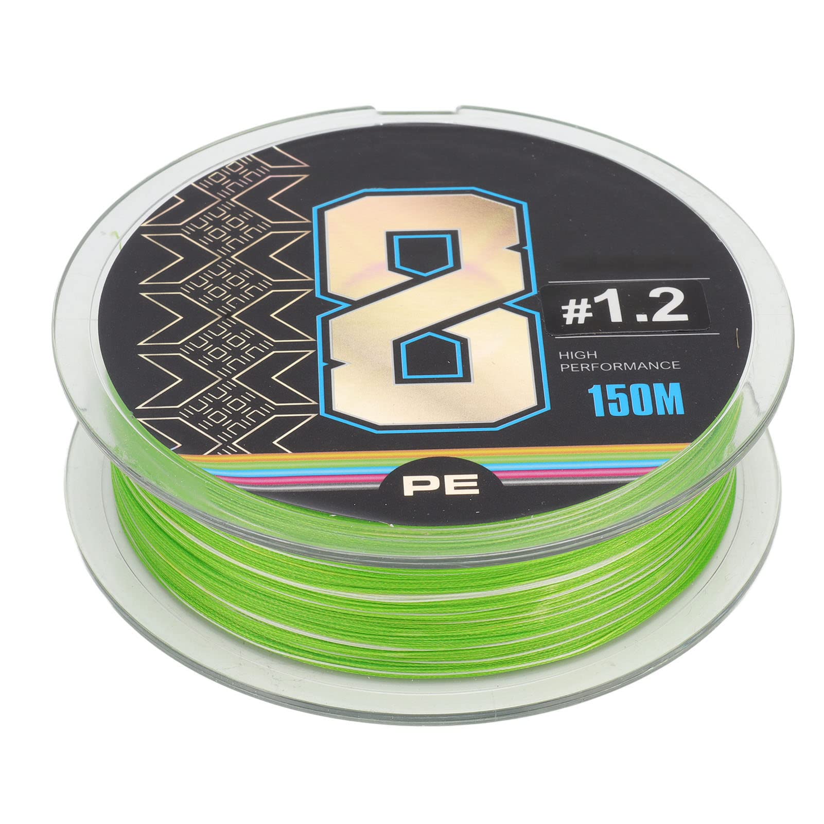 Fishing Wire, 8 PE 150m Fishing Line Fade Resistant for River Fishing (1.2#)