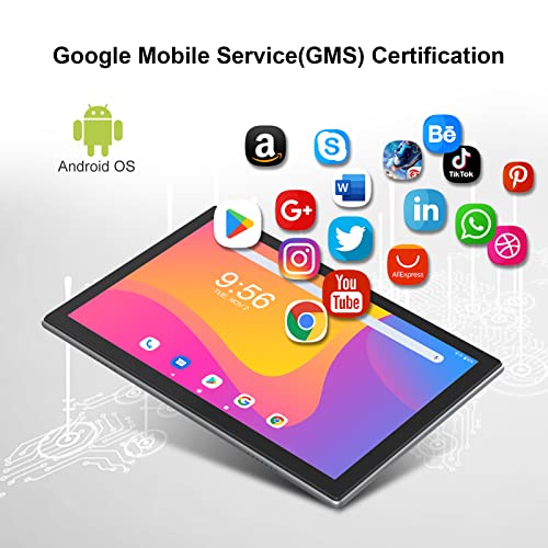 HHC Tablets 10 Inch Android Tablet, 1080p Full HD Touchscreen, Octa-Core Processor, 2GB RAM 32GB WiFi Smart Tablet, 13MP Camera,6000mAh Long Battery Life Tablet, Latest Model 2023, Grey